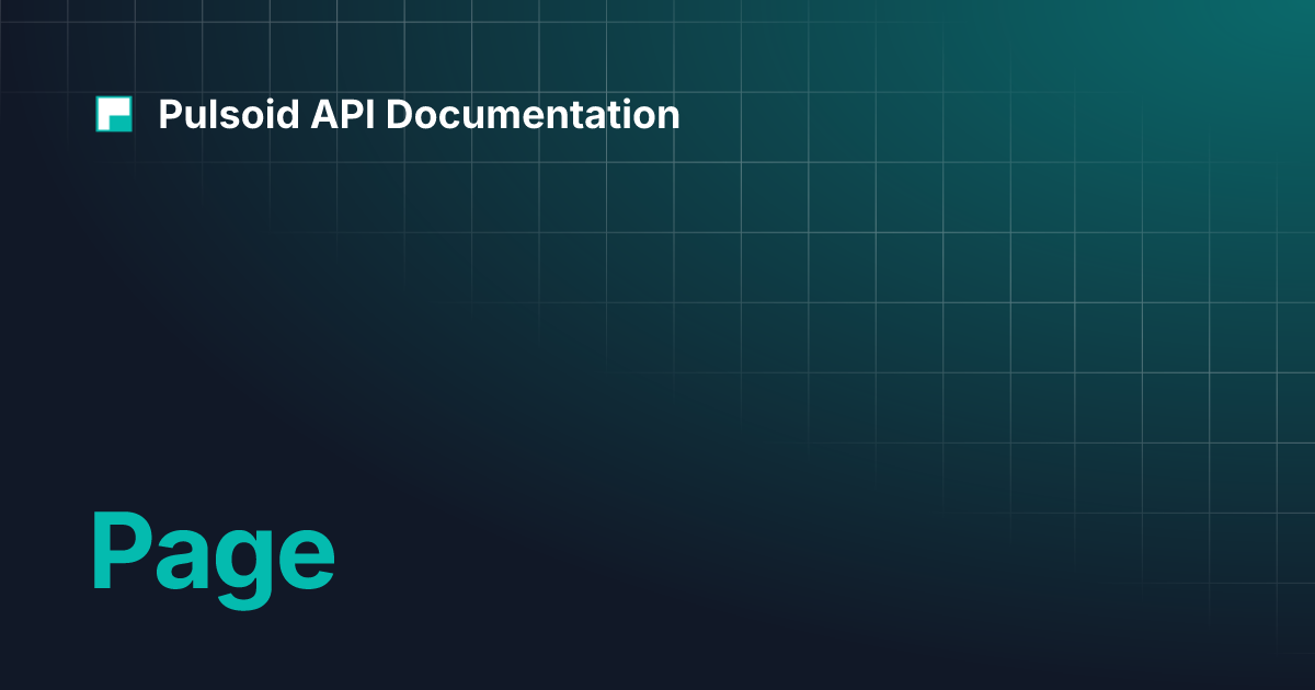 Page | Pulsoid API Documentation